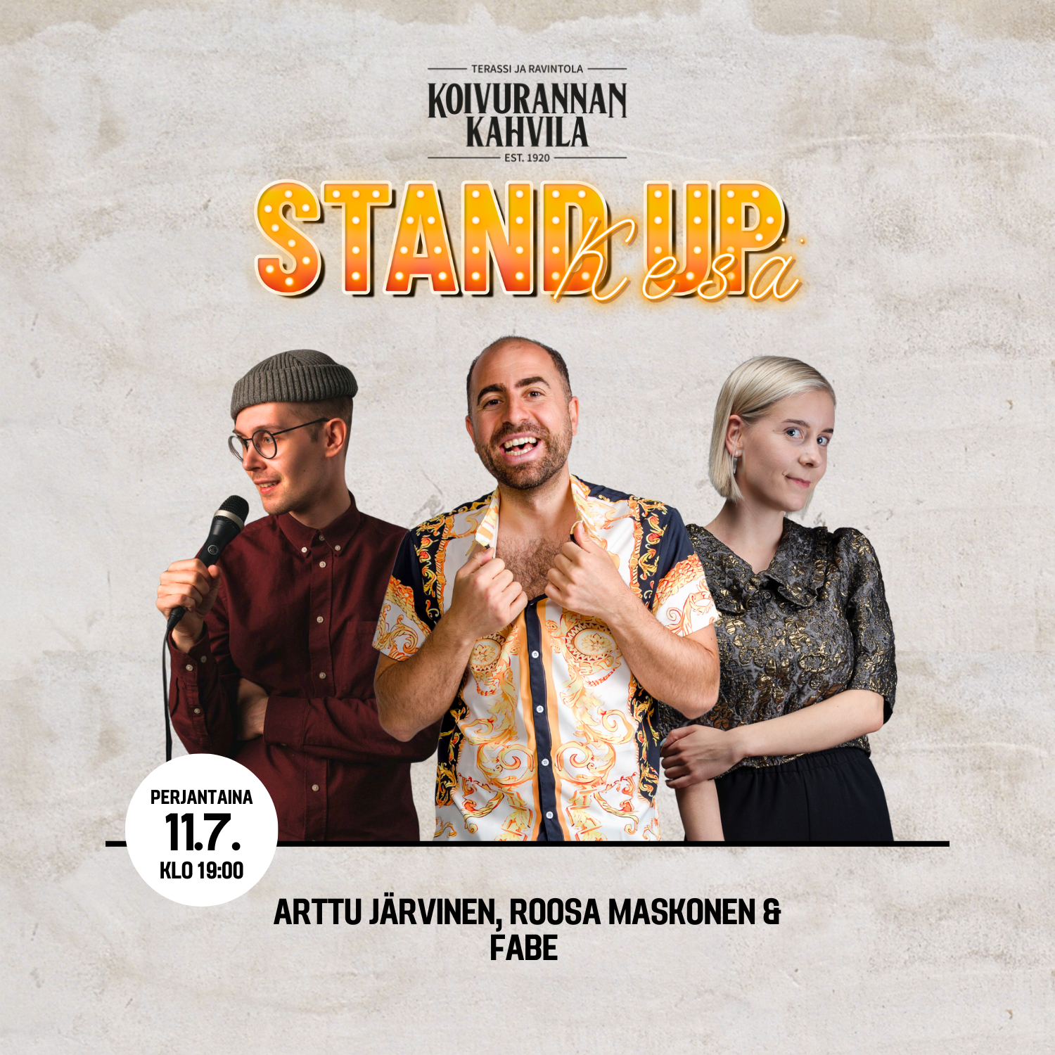 Arttu Järvinen, Roosa Maskonen & Fabe | Koivurannan Kahvila