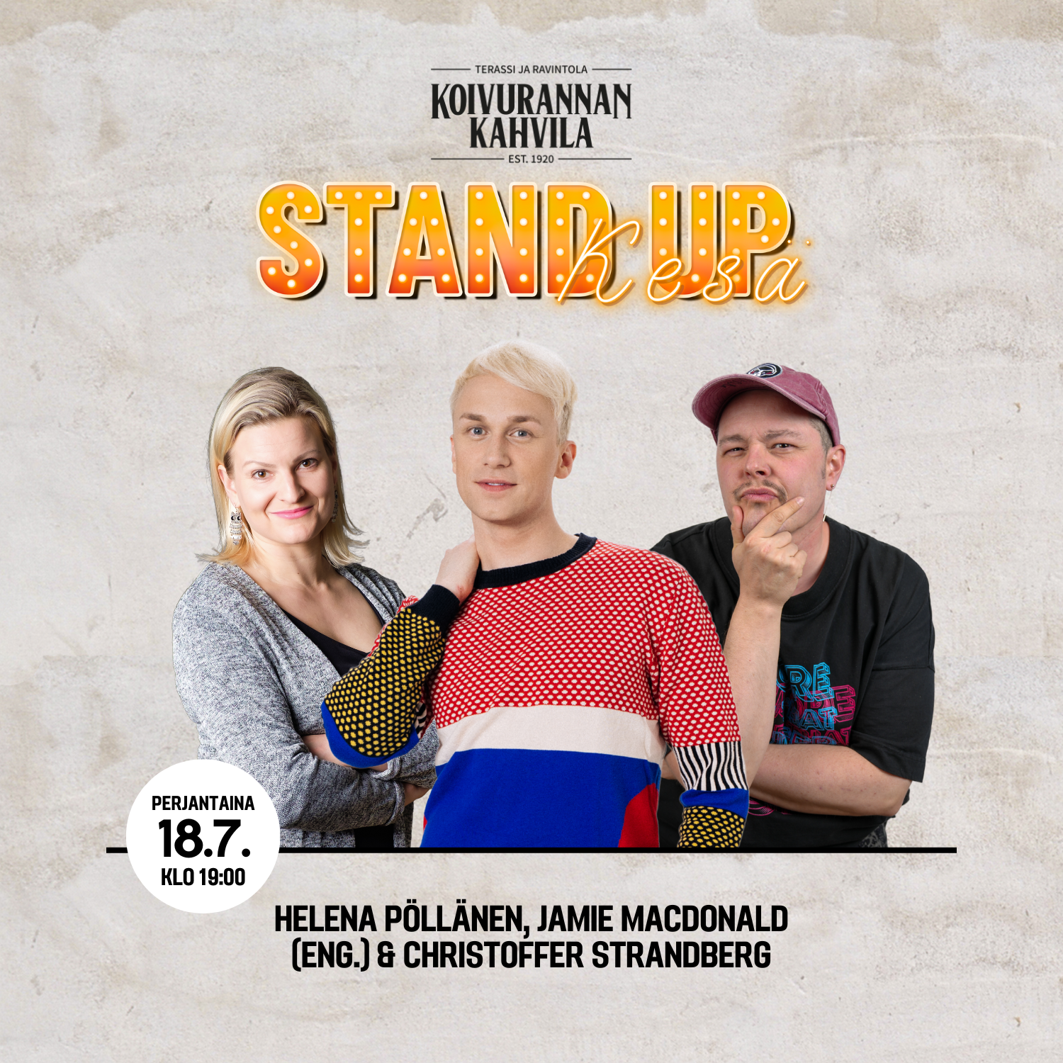 Helena Pöllänen, Jamie MacDonald (in English/Finglish) & Christoffer ...